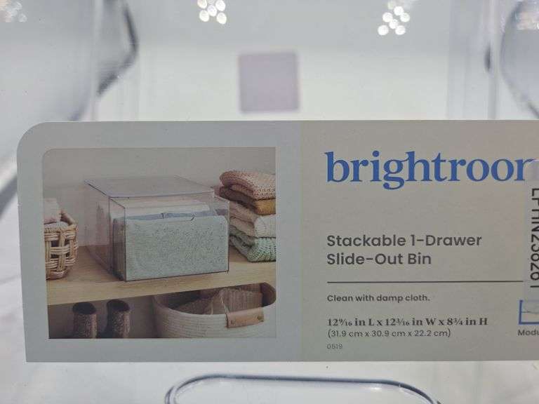 Read! Brightroom Stackable 1 Drawer Storage Bin - Lexington Online Auction