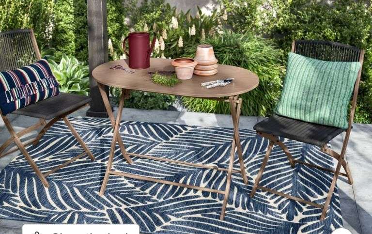READ!! Threshold Folding Bistro Table & 2 Purcell Patio Folding Chairs ...