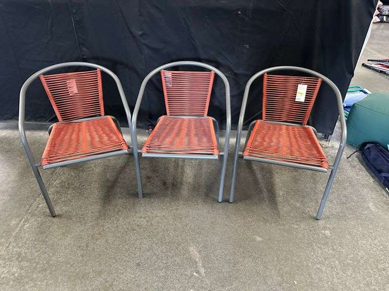 $85.00 retail each 3-Room Essentials Stacking Patio Chairs - Lexington ...