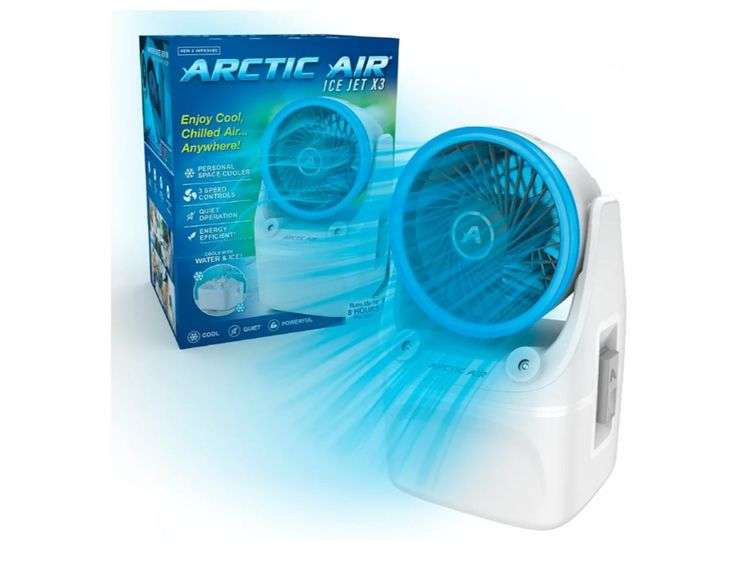 Arctic Air Ice Jet X3 Portable Air Cooler,Dual Mist Modes, Up to 8-Hour ...