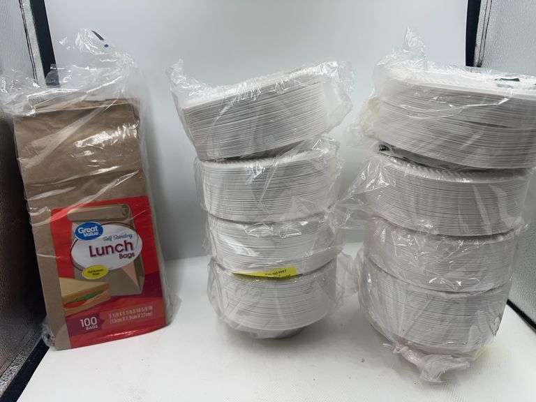 Great Value Self-Standing Lunch Bags-Brown, 100 Count and (8) Betta 12 ...