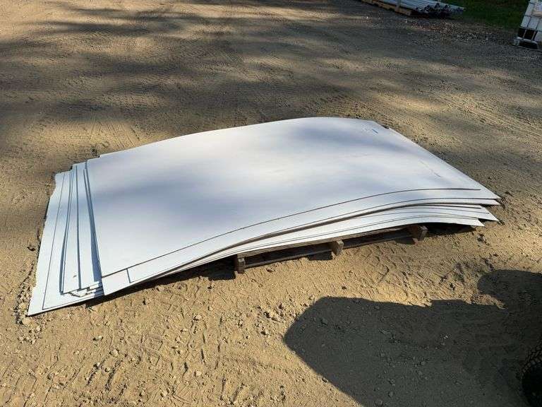 (16) 4'x8' Sheets of Milk House Paneling - Lee Real Estate & Auction ...