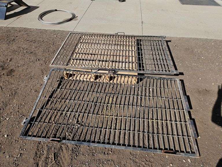 (2) Steel Enclosure Gates - Lee Real Estate & Auction Service