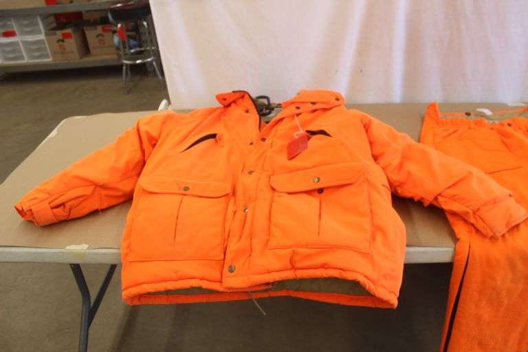 Blaze orange insulated jacket & pants - Lee Real Estate & Auction Service