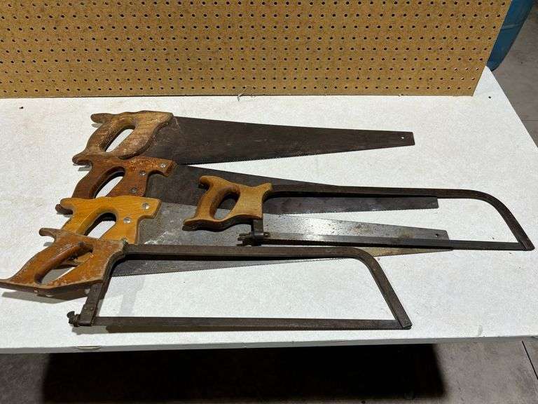 (5) Hand Saws - Lee Real Estate & Auction Service