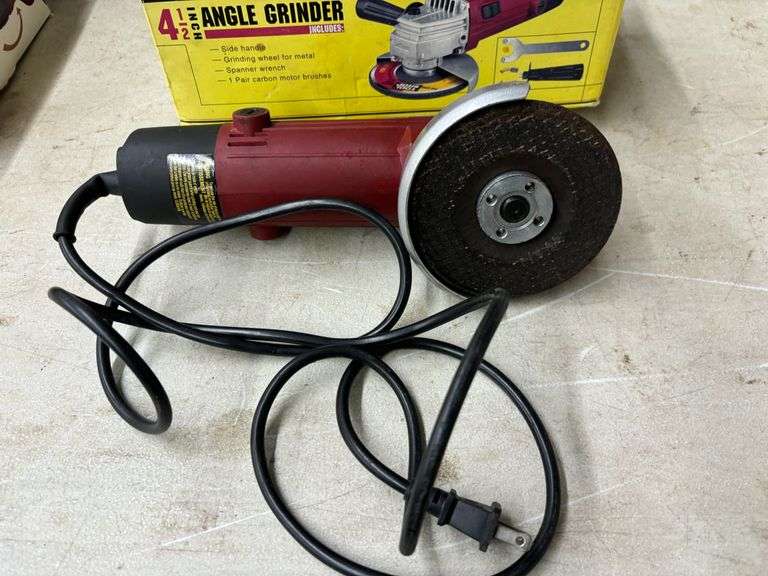 Tool Shop Angle Grinder - Lee Real Estate & Auction Service