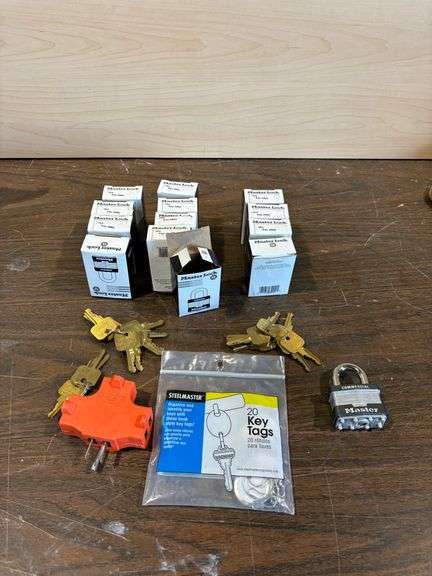 (13) New Master Locks w/ Keys - Lee Real Estate & Auction Service