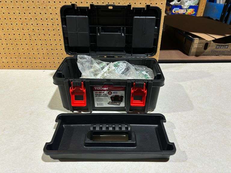 16" Tool Box w/ Carriage Bolts - Lee Real Estate & Auction Service