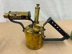 (2) Antique Brass Blow Torches - Lee Real Estate & Auction Service