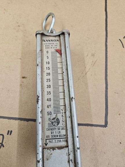 Hanson 50-lb. Scale - Lee Real Estate & Auction Service
