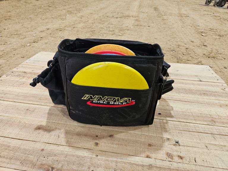 Frisbee Disc Golf Discs & Bag - Lee Real Estate & Auction Service