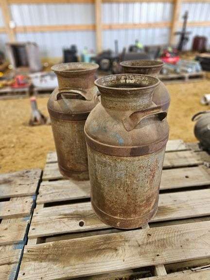 (3) Milk Cans - Lee Real Estate & Auction Service