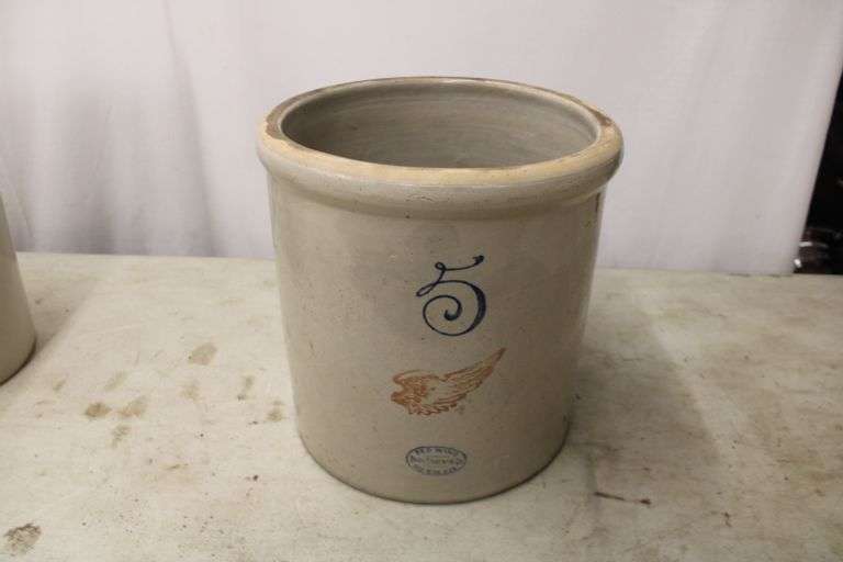 5 gal. Red Wing crock, excellent shape - Lee Real Estate & Auction Service