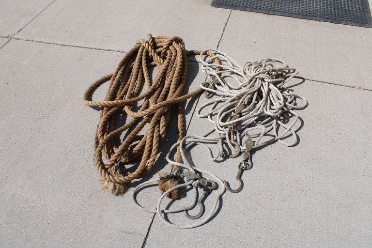 Hay mow rope & lineman line pulling rope - Lee Real Estate & Auction ...