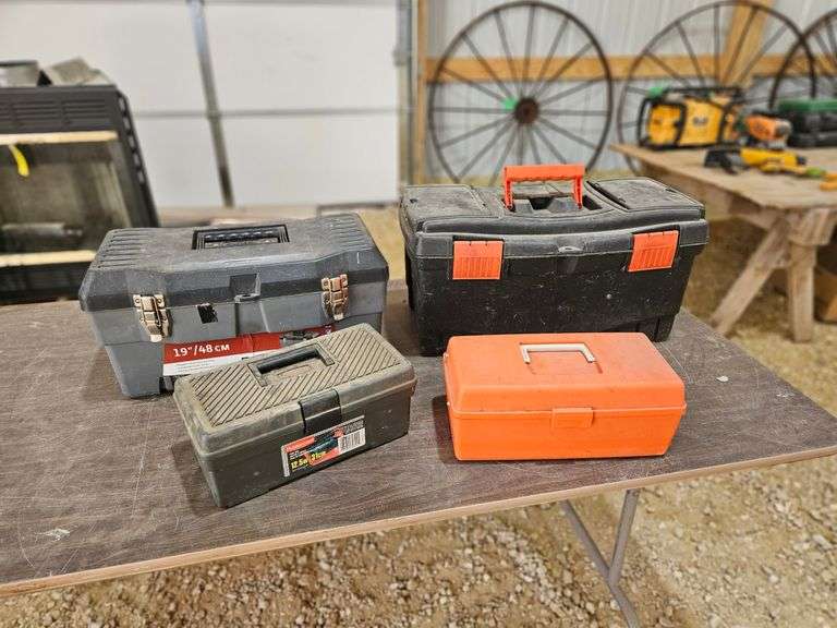 (4) Various Tool Boxes - Lee Real Estate & Auction Service