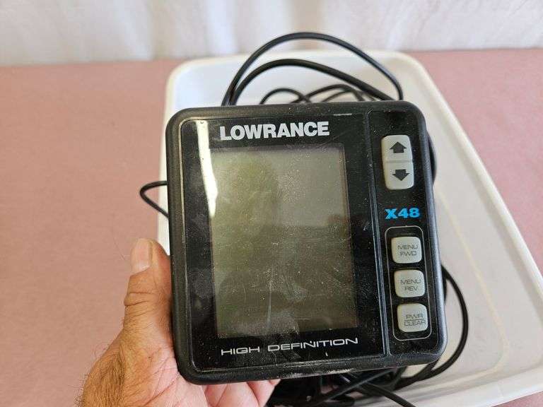 Lowrance X48 Fish Finder - Lee Real Estate & Auction Service