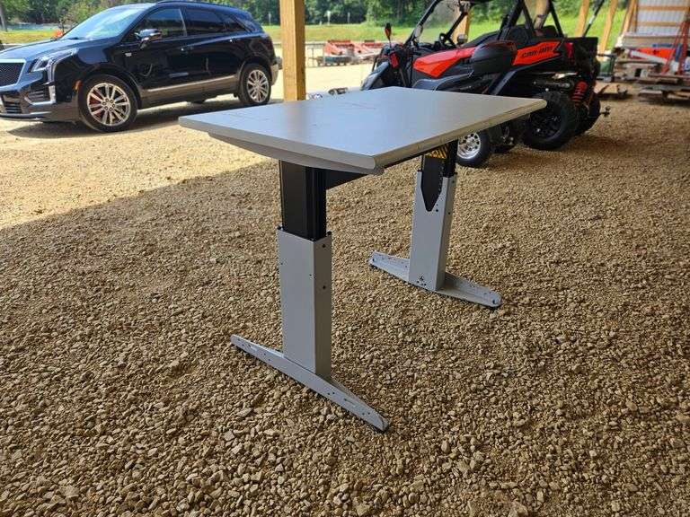 Adjustable Height Table - Lee Real Estate & Auction Service