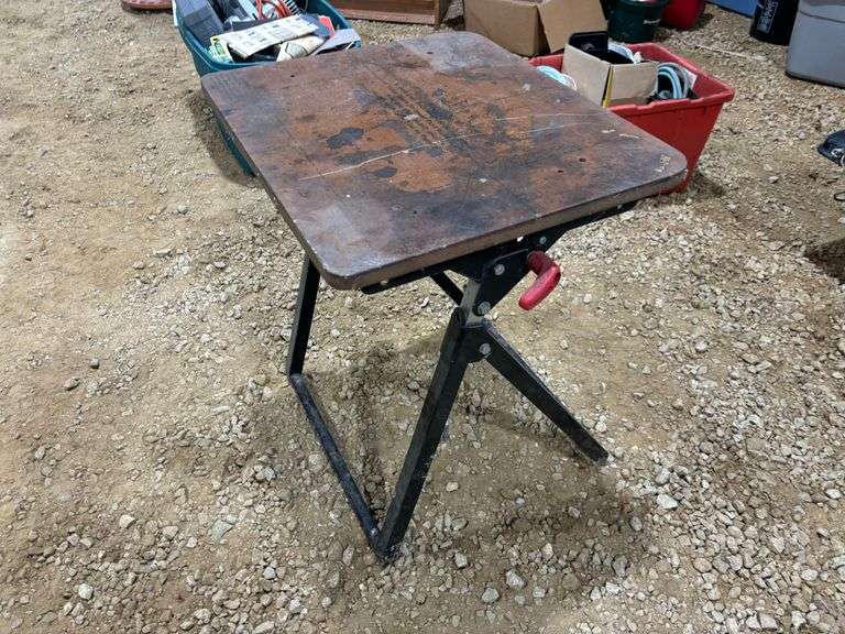 Foldable Work Table - Lee Real Estate & Auction Service