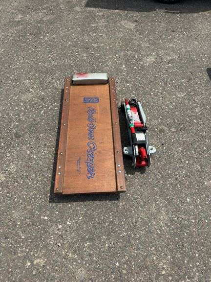 Larin Floor Jack & Shop Creeper - Lee Real Estate & Auction Service