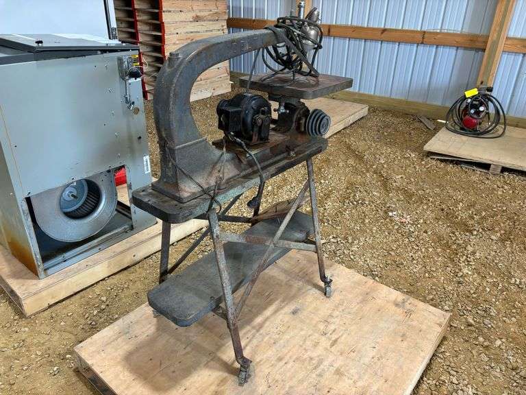 Antique Delta Scroll Saw w/ Stand - Lee Real Estate & Auction Service