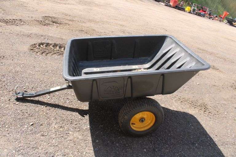 Plastic Yard Cart w/ Dump Box - Lee Real Estate & Auction Service