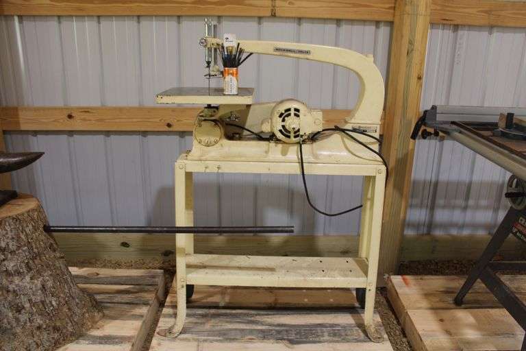 Rockwell / Delta industrial 24" scroll saw on stand - Lee Real Estate ...