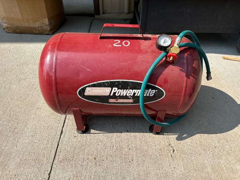 Coleman Portable Air Tank - Lee Real Estate & Auction Service