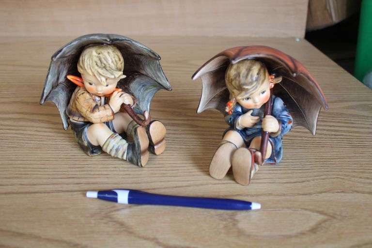 Pair of larger scale Hummel figurines - Lee Real Estate & Auction Service