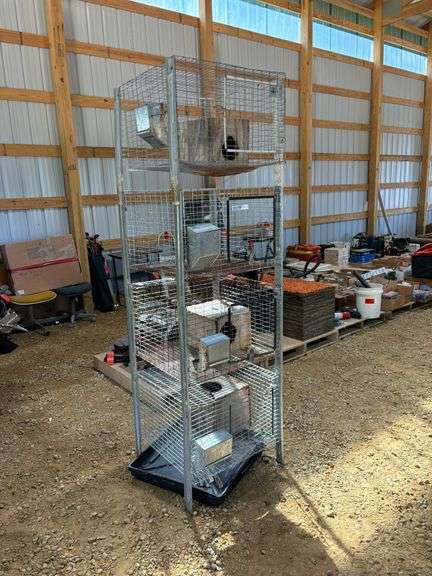 (4) Stackable Small Animal Cages - Lee Real Estate & Auction Service