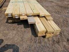 Treated Lumber Pile - Many 2x6's - Lee Real Estate & Auction Service