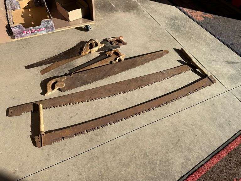 Carpenters Saw & (2) Cross Cut Saws - Lee Real Estate & Auction Service