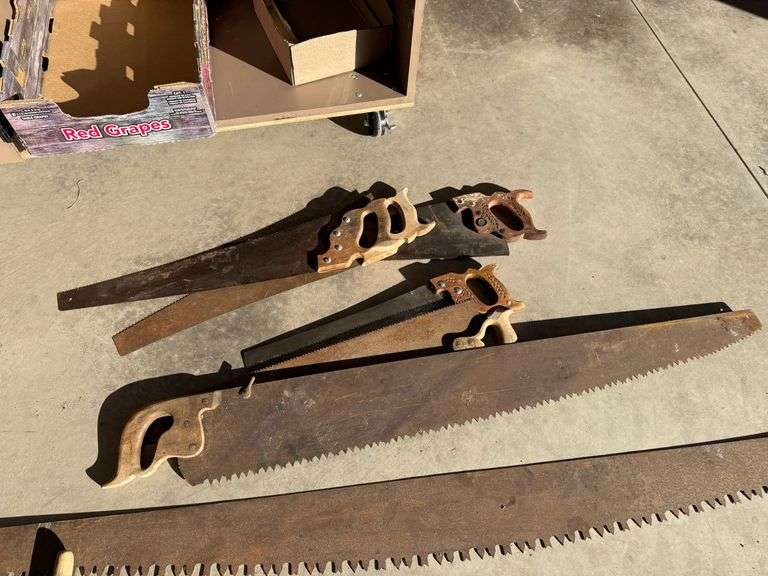 Carpenters Saw & (2) Cross Cut Saws - Lee Real Estate & Auction Service