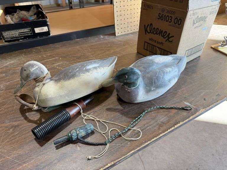 (2) Vintage Duck Decoys - Lee Real Estate & Auction Service