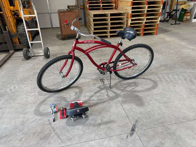 Budweiser Beach Cruiser Bicycle - New - Lee Real Estate & Auction Service