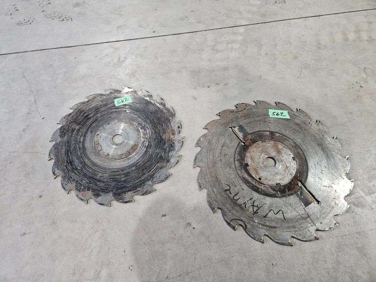 (2) Buzz Saw Blades (for decor only) - Lee Real Estate & Auction Service