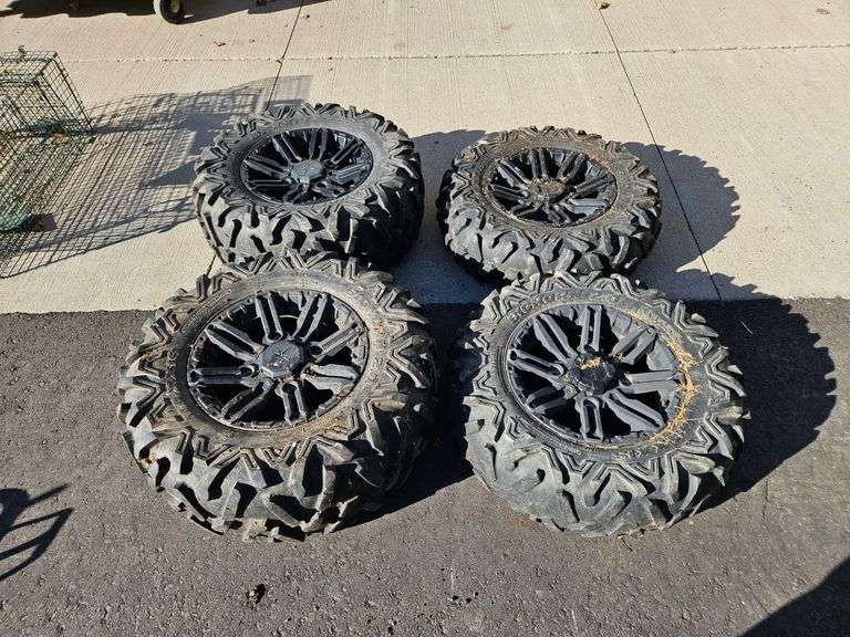 Set of 4 Maxxis Tires off a Polaris Razor - Lee Real Estate & Auction ...