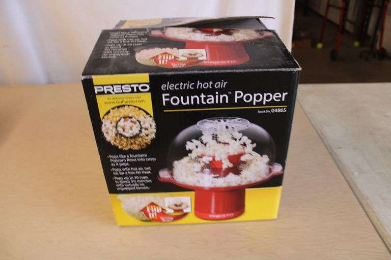 Presto elec. Fountain popcorn popper - Lee Real Estate & Auction Service