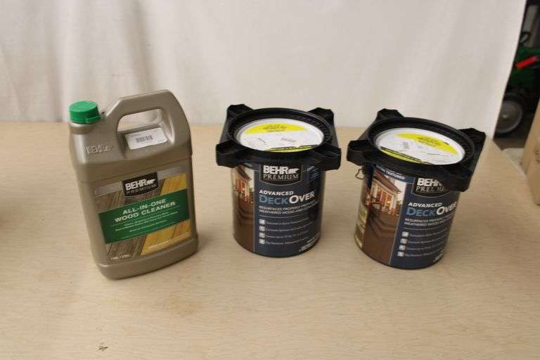 Behr Deck paint & cleaner - Lee Real Estate & Auction Service