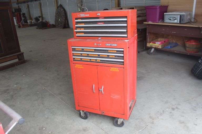 Craftsman stacking tool chest on casters - Lee Real Estate & Auction ...