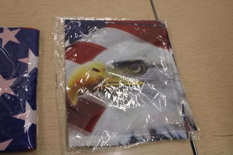 2 new American style flags - Lee Real Estate & Auction Service