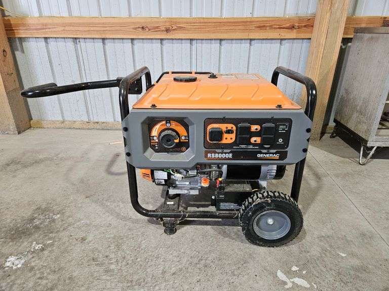 Generac RS8000E Generator - Lee Real Estate & Auction Service
