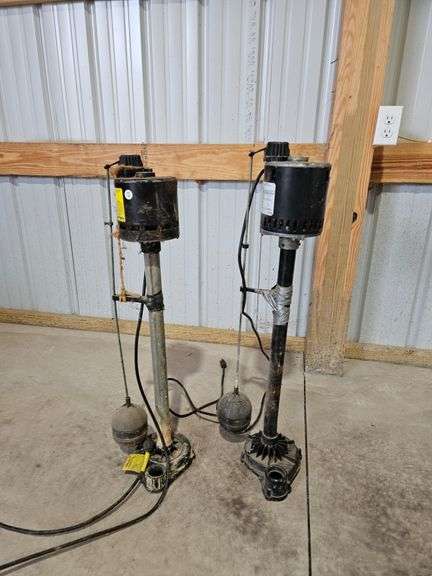 (2) Sump Pumps - Lee Real Estate & Auction Service