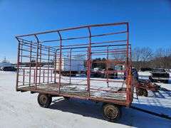 16-ft. Hay Wagon with Steel Kicker Rack - Lee Real Estate & Auction Service