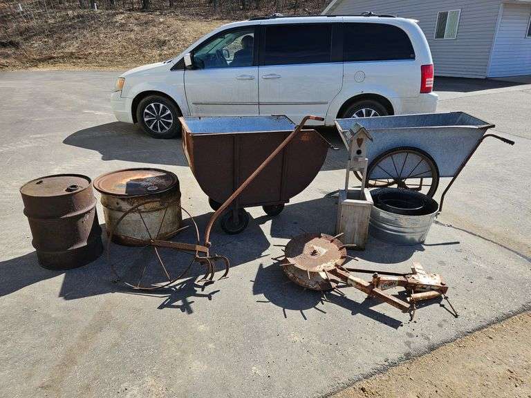 Old Farm Items- Lawn Ornaments - Lee Real Estate & Auction Service