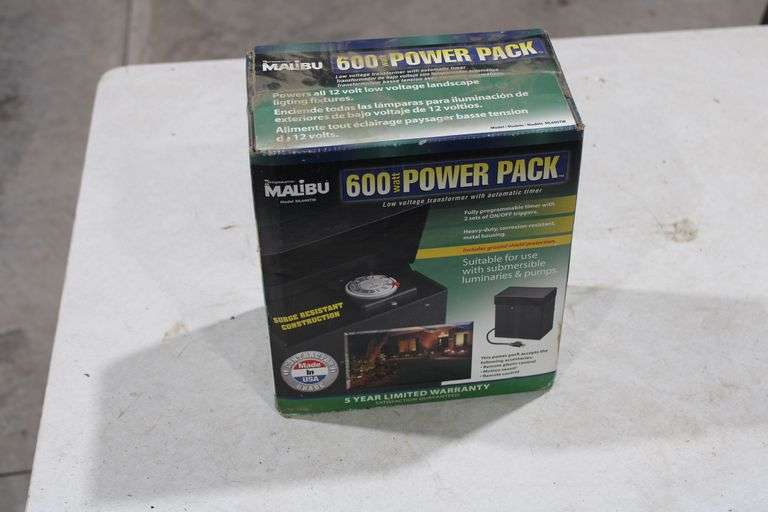Malibu 600 watt power pack - Lee Real Estate & Auction Service