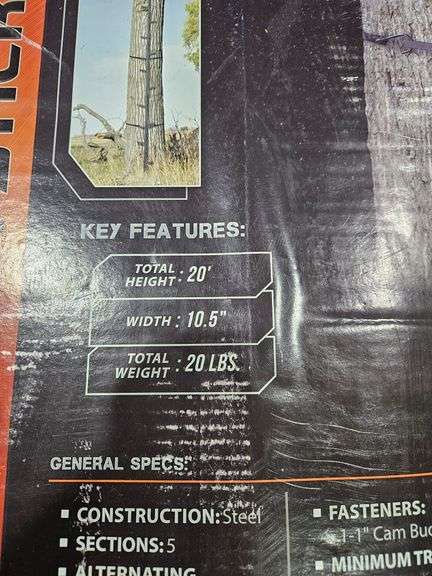 20-ft. of Climbing Sticks (new) - Lee Real Estate & Auction Service