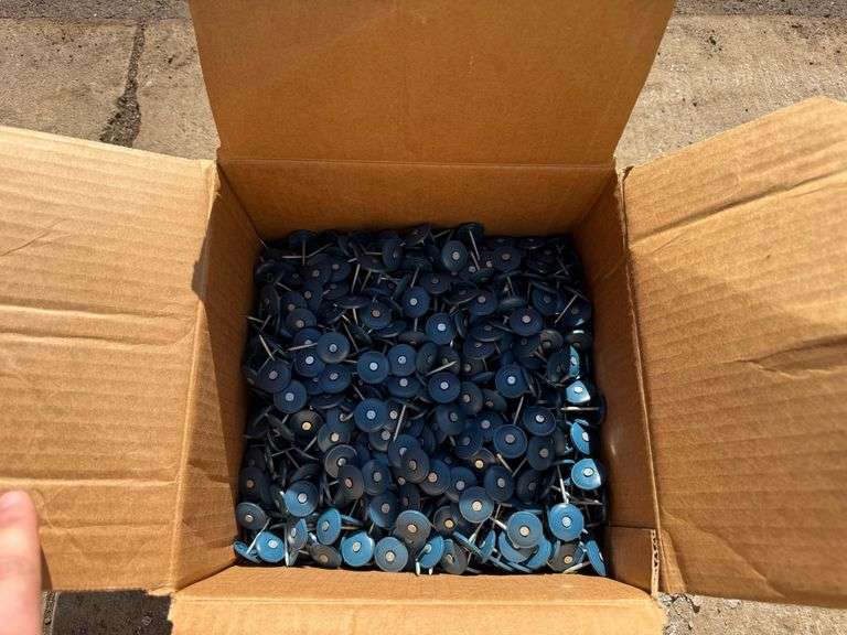 Box of 1 1/4" Cap Nails - Lee Real Estate & Auction Service