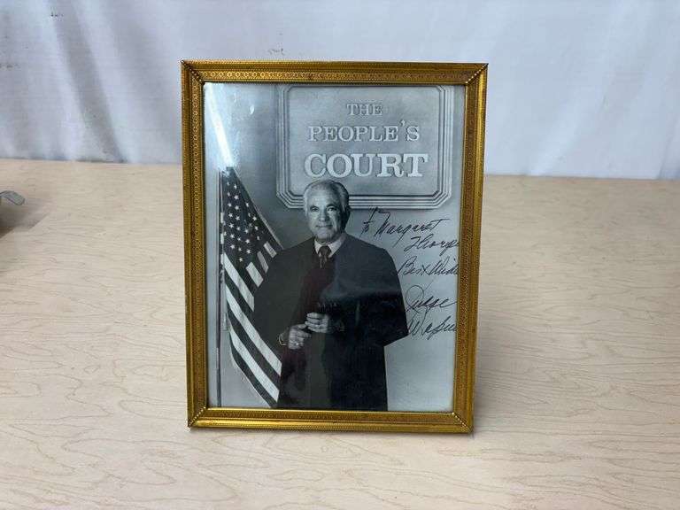 Judge Wapner Signed Print - Lee Real Estate & Auction Service