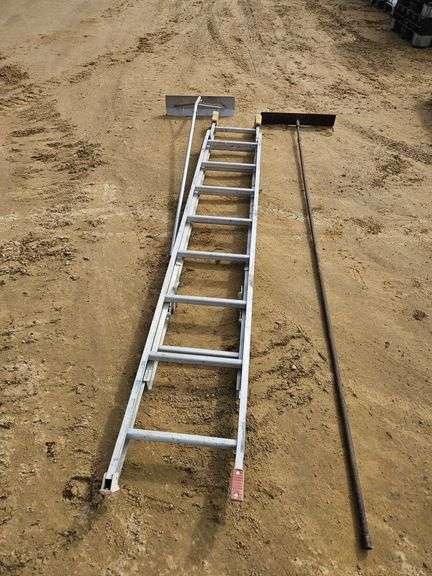 16-ft. Extension Ladder & Roof Rakes - Lee Real Estate & Auction Service