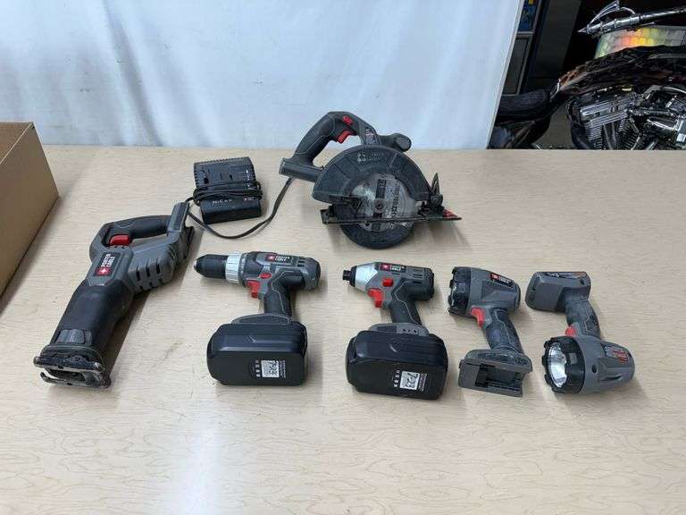 Cordless Porter Cable Tools - Lee Real Estate & Auction Service